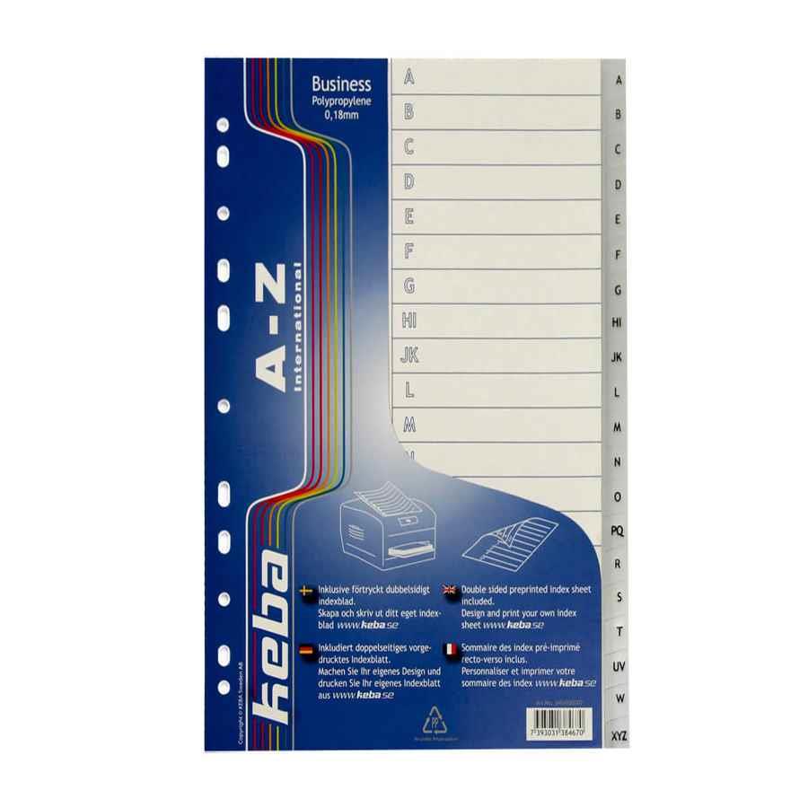 COS Keba PP Dividers A4 A-Z Tab