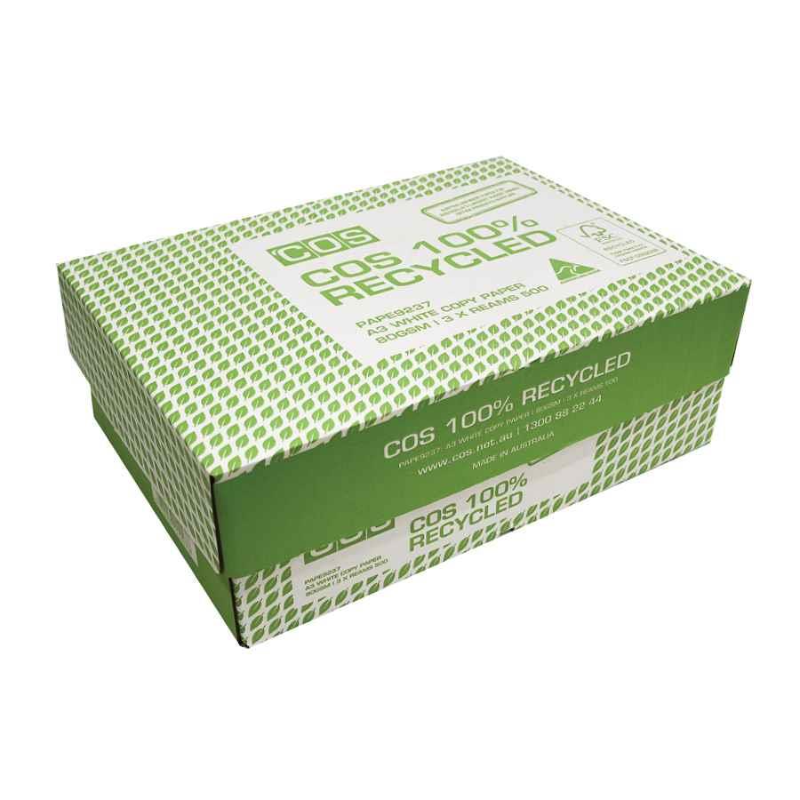 COS A3 80gsm 100% Recycled Copy Paper